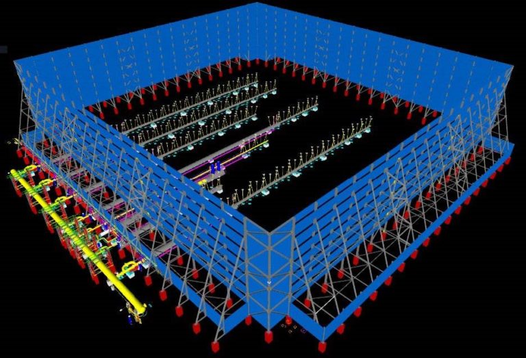 Ground Flare Radiation Fence | TorcSill Helical Pile Foundations