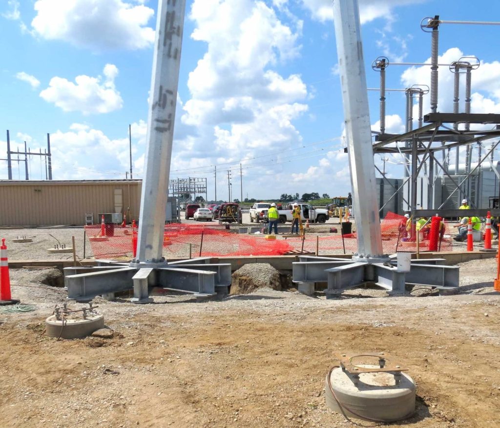 Substation Dead End | TorcSill Helical Pile Foundations